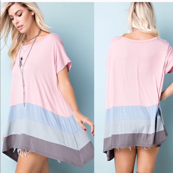 Tops | Nwt Color Block Tunic | Poshmark